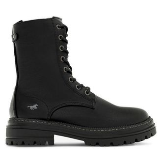 Mustang Jeans Schn&uuml;rschuhe Mustang 1398-507 Schwarz