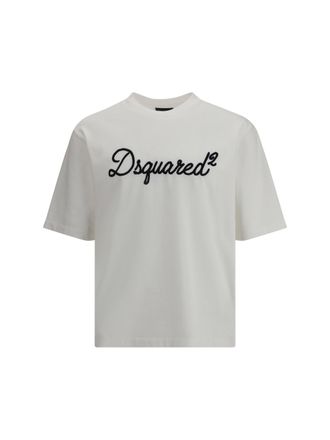 Dsquared2 Mens T-Shirt White Cotton T-Shirts And Polos