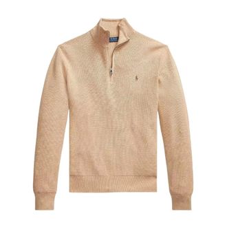 Ralph Lauren Homme, Pulls, Beige, Taille: M Pull Beige Coupe Standard