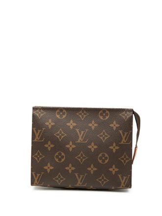 Louis Vuitton 2020 Monogram Toiletry Clutch 19cm - Braun
