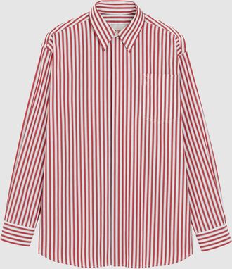 Ami Chemise Ami De Coeur Rouge Rubis Blanc