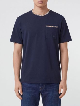 Burberry T-shirt en coton avec logo EKD et poche contrastante