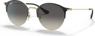 Ray-Ban Rb3578 Sonnenbrillen Schwarz Auf Gold Fassung Grau Glas 50-22