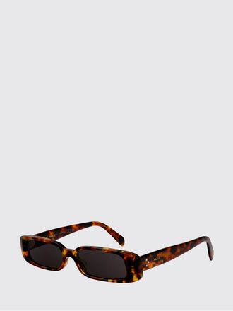 Celine Lunettes de soleil rectangulaires en ac&eacute;tate &eacute;caille de tortue avec logo Triomphe