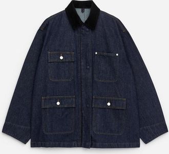 Arket Oversized-Jeansjacke -Blau