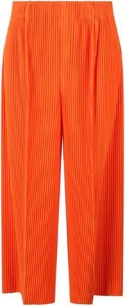 Issey Miyake Homme, Pantalons, Orange, Taille: S Wide Pantalons