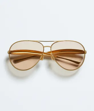 Bottega Veneta Lunettes De Soleil Aviateur Sardine - Bottega Veneta