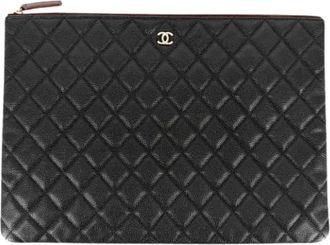 Chanel Sac pochette Pre-owned - Femme - Pre-owned - Noir - Taille: ONE Size