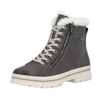 Remonte Femme D2u73 Bottes &agrave; Lacets, Gris, 36 EU