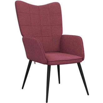 vidaXL Relaxsessel Weinrot Stoff vidaXL