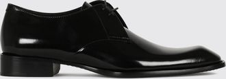 Saint Laurent Derby-Schuhe Connor aus geb&uuml;rstetem Kalbsleder mit spitzer Kappe