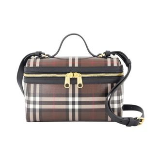 Burberry Sac Vanity Check - Femme - Sacs - Brun - Taille: ONE Size