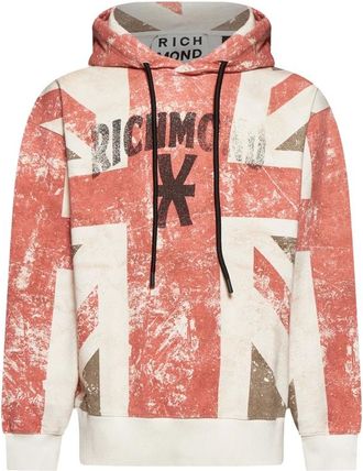 John Richmond Homme, Sweatshirts et sweats &agrave; capuche, Multicolore, Taille: L Sweat &agrave; capuche avec graphisme H&eacute;ritage