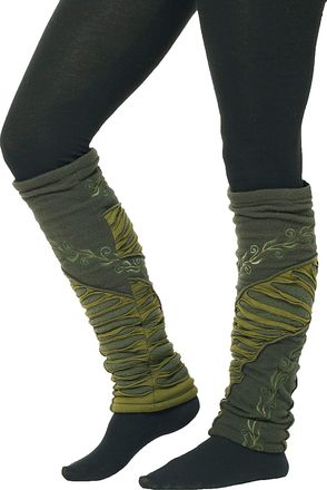 Purewonder Damen Stulpen Beinstulpen Beinw&auml;rmer Modell Nr. 26 Gr&uuml;n