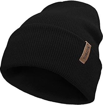 TOSKATOK Bonnet Unisexe Doux au Toucher pour Femme ou Bonnet en Tricot Slouch Bonnet laineux dhiver Chaud