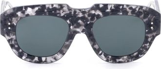 Thom Browne Femme, Accessoires, Gris, Taille: ONE Size Lunettes de soleil rectangulaires en ac&eacute;tate
