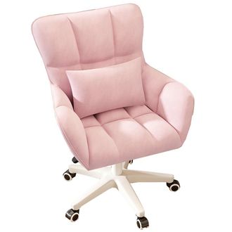 Generic Hochlehner-Schreibtischstuhl,Samt-B&uuml;rostuhl s Homeoffice,Schreibtischst&uuml;hle telhoher R&uuml;ckenlehne Lendenkissen,verstellbare Armlehnen,drehbarer Rollstu