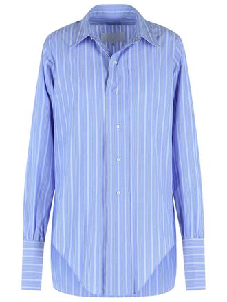 Maison Margiela Chemise en coton bleu clair