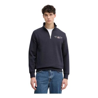 GANT Sweatshirt mit Stehkragen und halbem Rei&szlig;verschluss - - Sweatshirts & Hoodies - Herren - Blau - S