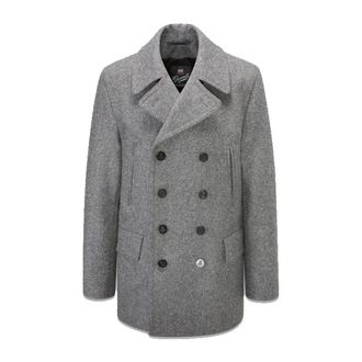 Gloverall Churchill Reefer Peacoat - - Coats - Herren - Grau - L