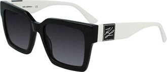 Karl Lagerfeld Karl Lagerfeld Womens Sunglasses KL6057S/N - Black & White with Lens