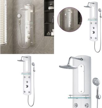 vidaXL Duschpaneel 25x43x110 cm Silber - Duschkabine - Duschkabinen - Home & Living