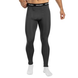 Smilodox Kompressionshose Herren Zeyn, Lange enganliegende Sport Tights mit elastischem Bund & Logo, Gym Hose mit glatter Oberfl&auml;che, Base Layer f&uuml;r Training, 