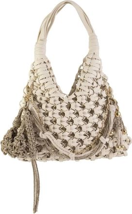 Hibourama Bags Hobo Bags - Vannifique - Leather Jewel Bag - Gr. unisize - in Beige - f&uuml;r Damen