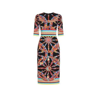 Dolce & Gabbana Femme, Robes, Multicolore, Taille: 40 FR Maxi Robes