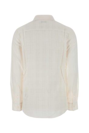 Burberry Check Cotton Shirt - White