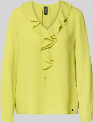 Marc Cain Relaxed Fit Bluse mit R&uuml;schenbesatz