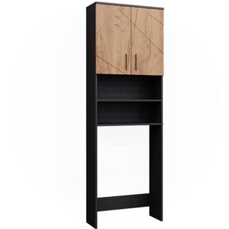Vicco Waschmaschinenschrank Irma, Anthrazit/Goldkraft Eiche, 64 x 190.5 cm