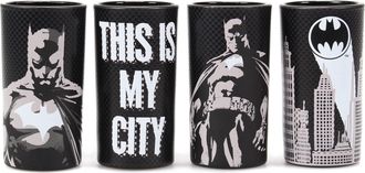 DC Comics Batman-Posen in Glasbox, 100 ml, 4 Stück