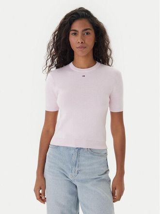 Tommy Jeans Pullover Essential DW0DW19336 Rosa Regular Fit