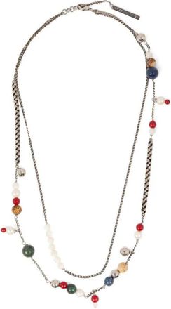 Dries Van Noten Collier Dries Van Noten &agrave; double cha&icirc;ne