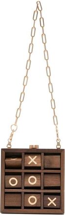 Cult Gaia Femme, Sacs, Brun, Taille: ONE Size Tic Tac Toe Chain Clutch