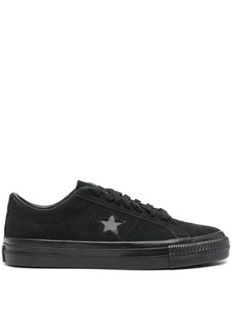Converse One Star Pro Sneakers aus Wildleder - Schwarz