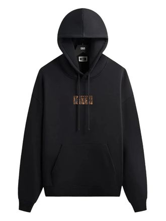 Kith Hoodie mit Logo-Applikation - Schwarz