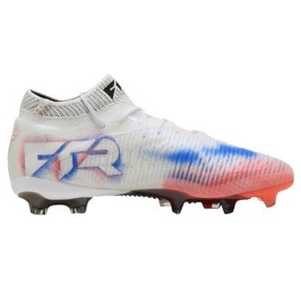 Puma Future 8 Ultimate Fu&szlig;ballschuhe mit festem Boden f&uuml;r Herren/Damen Unisex (Wei&szlig;/Schwarz/Rot)