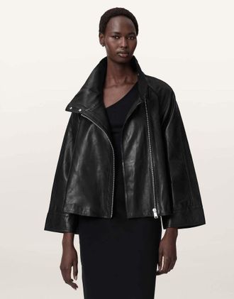 AllSaints Rhodes - Jacke in Schwarz