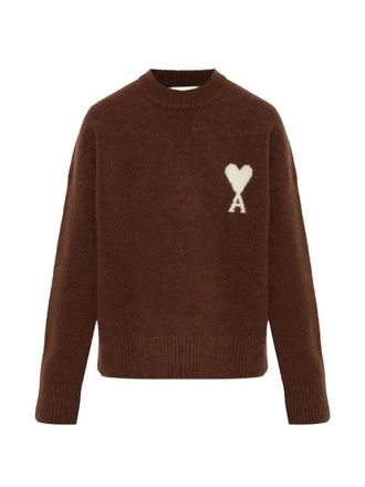 Ami Crewneck Sweater With Ami de Coeur