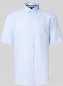 Christian Berg Regular Fit Freizeithemd aus Leinen