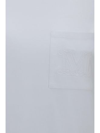 Max Mara Womens T-Shirt Papaia Optical White Cotton Top