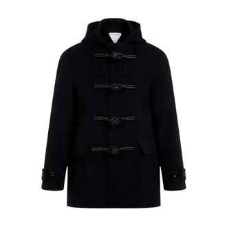 Bottega Veneta Woll-Dufflecoat - - Coats - Damen - Blau - L