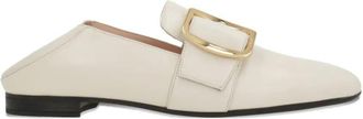 Bally Sandalen - Almond Beige Leather Sandals - Gr. 37,5 (EU) - in Grau - f&uuml;r Damen