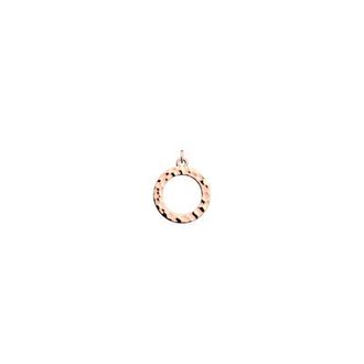 Les Georgettes Pure Martelée Anhänger Rund 16 mm, Roségold Ausführung