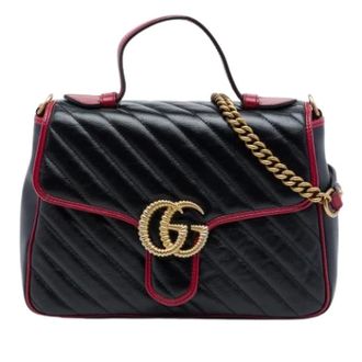Gucci Sac bandouli&egrave;re matelass&eacute; Pre-owned - Femme - Pre-owned - Noir - Taille: ONE Size
