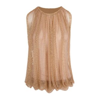 Sportmax &Auml;rmellose Oberteile - - Tops - Damen - Braun - M