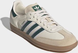 adidas Sneaker ADIDAS ORIGINALS SAMBA OG, Herren, Gr. 38,5, beige (cream wei&szlig;, collegiate gr&uuml;n, gum4), Leder, Schuhe Sneaker, Topseller
