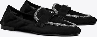 Tory Burch Damen Ballerina-Loafer aus Wildleder
